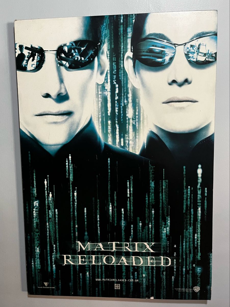 Quadro Pôster Matrix Reloaded | Item de Decoração Usado 81106300 | enjoei