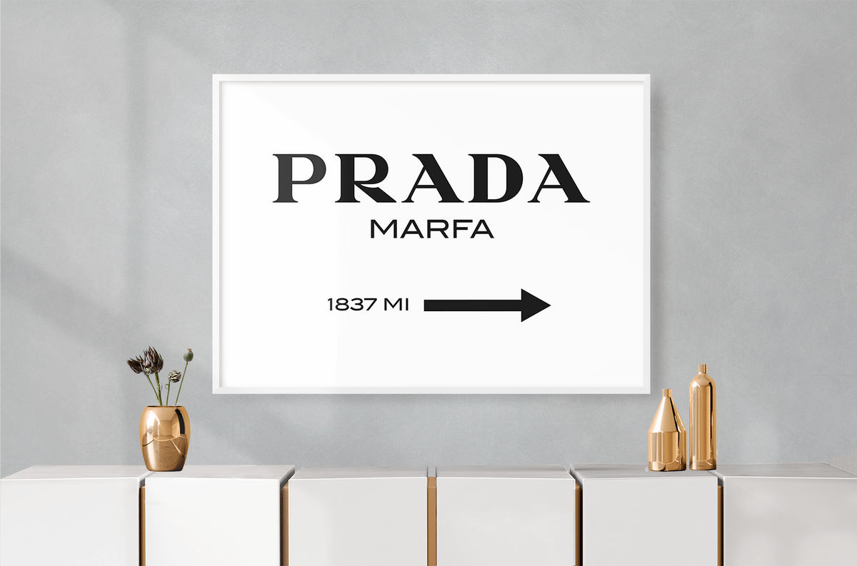 Quadro Prada Marfa Gossip Girl Branco C/ Moldura | Item de Decoração ...