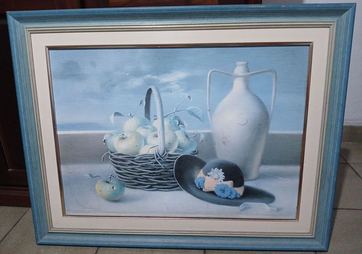 Quadro Proferio Grossi 1986 Gravura sobre Eucatex Representado Obra ...