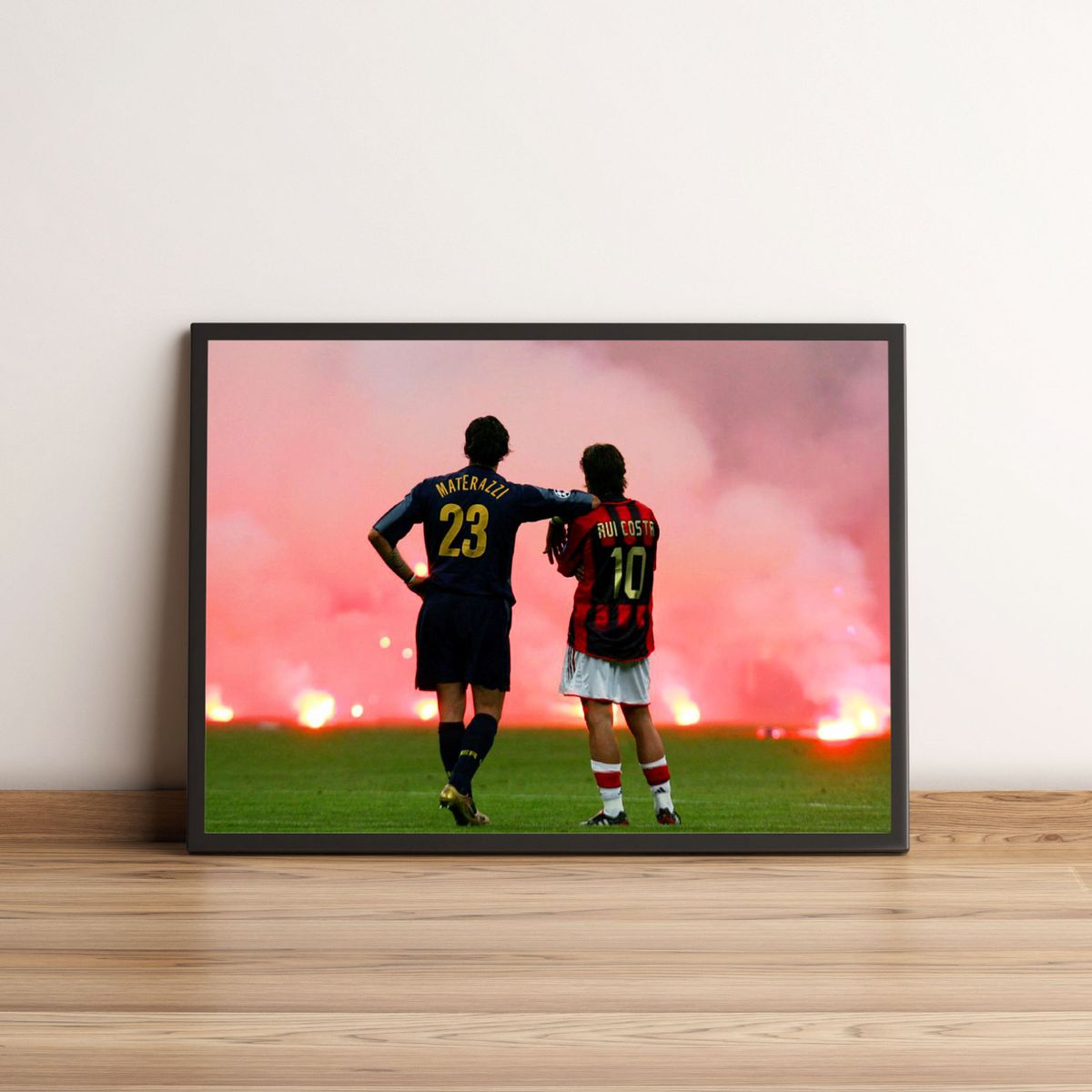 Quadro Rui Costa e Materazzi 38 | Item de Decoração Nunca Usado ...