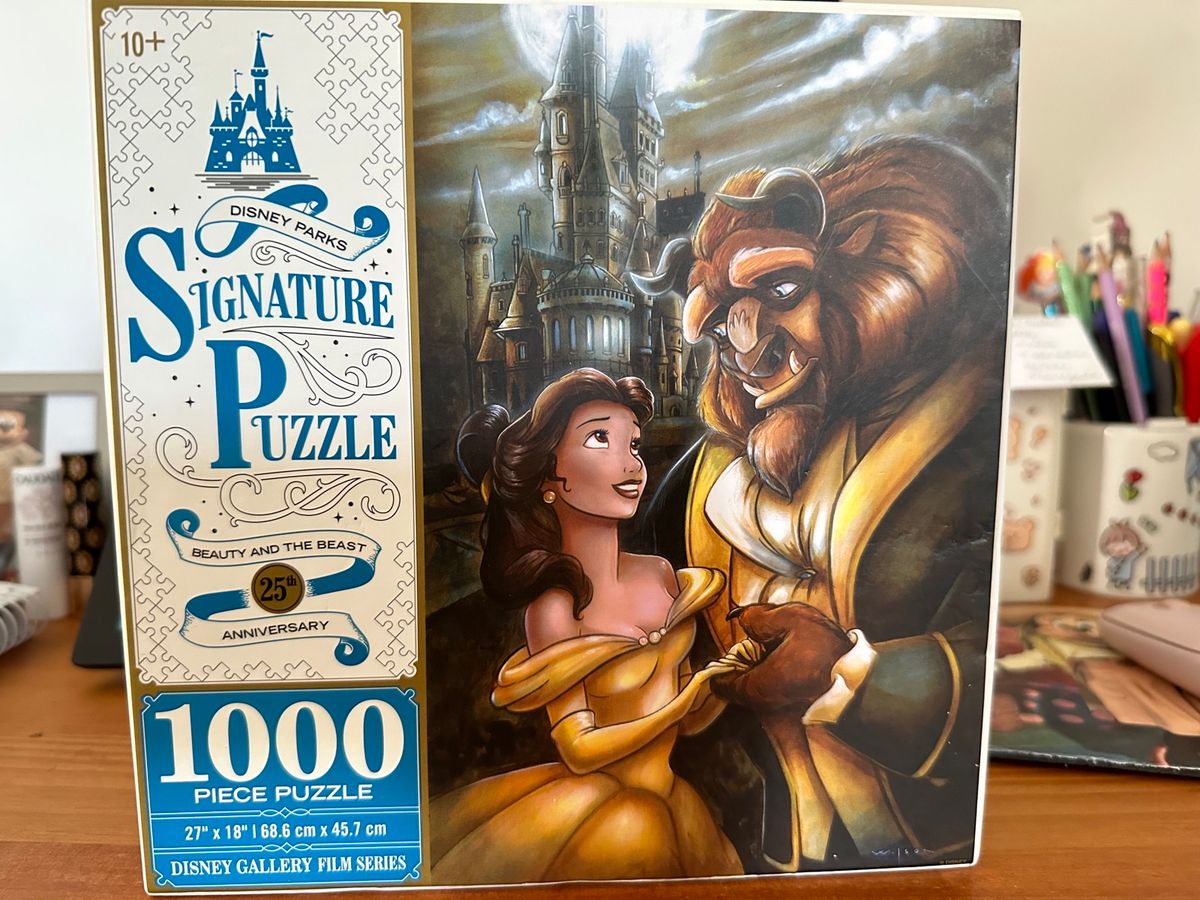 Quebra Cabeça Bella e a Fera 1.000 Peças Original Disney Parks | Jogo ...