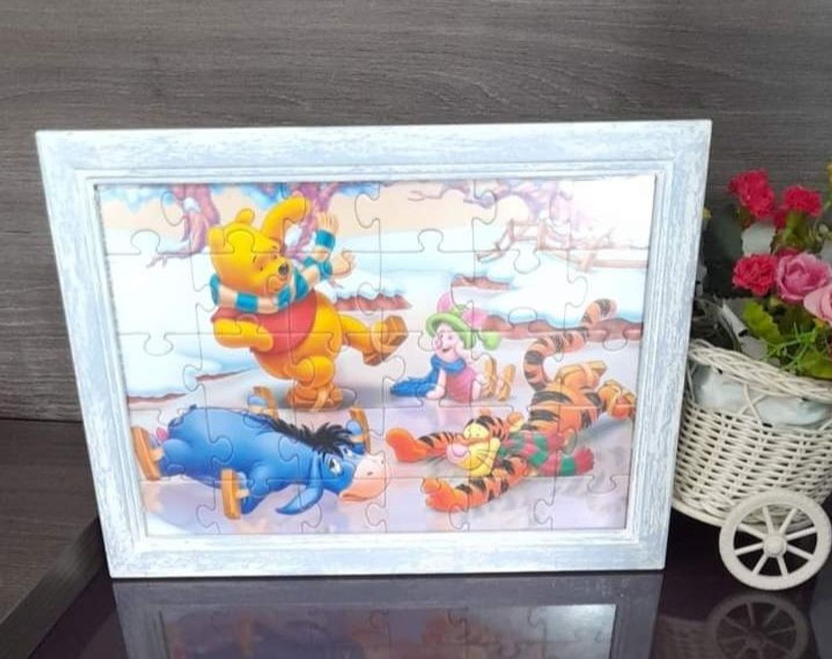 Quebra Cabeça Emoldurado Ursinho Pooh Disney Conforme Fotos | Filme e ...
