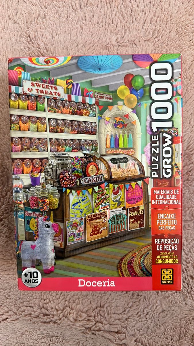 Quebra Cabeça Puzzle Grow Doceira 1000 Peças | Jogo de Tabuleiro Grow ...