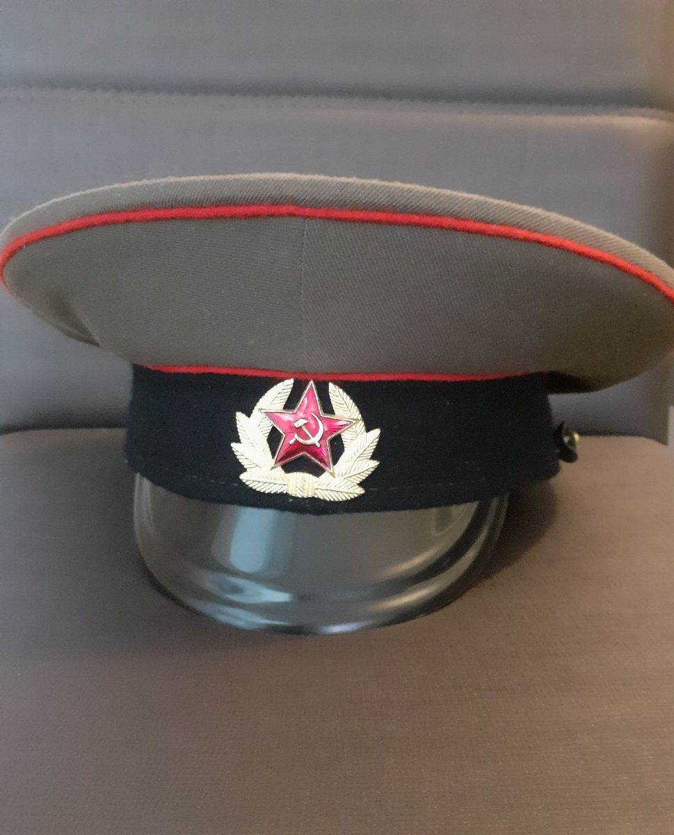Quepe Militar Soviética Original | Produto Vintage e Retro Usado ...