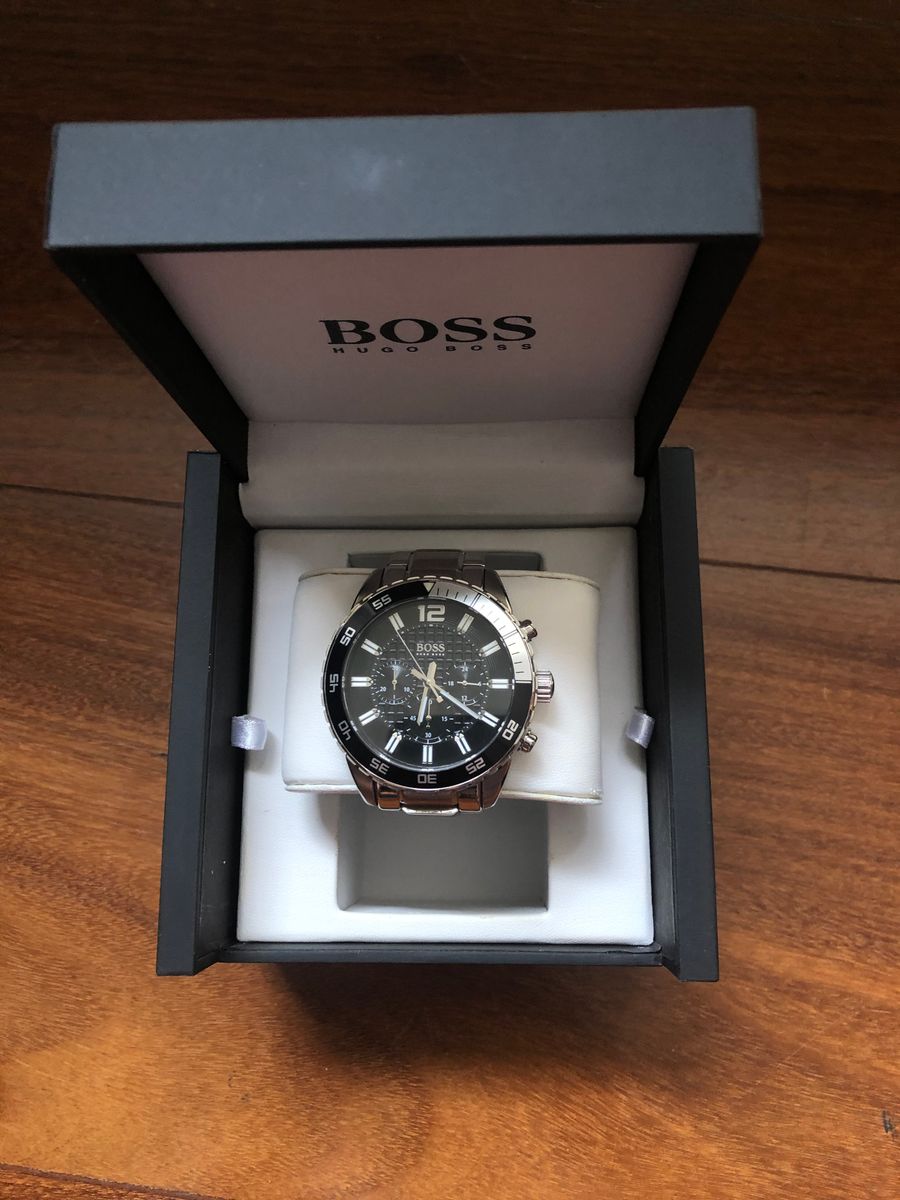 R$ 750 R$ 1.150 Relógio Hugo Boss - Modelo Hb 172 - Pouco Uso, sem ...