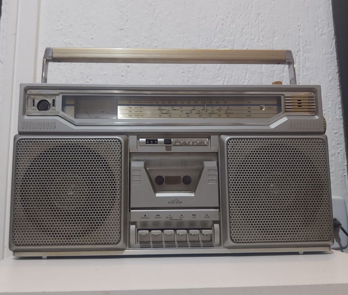 Rádio Antigo Gravador Polyvox Rg800 Gigante Toca Fita Reliquia ...