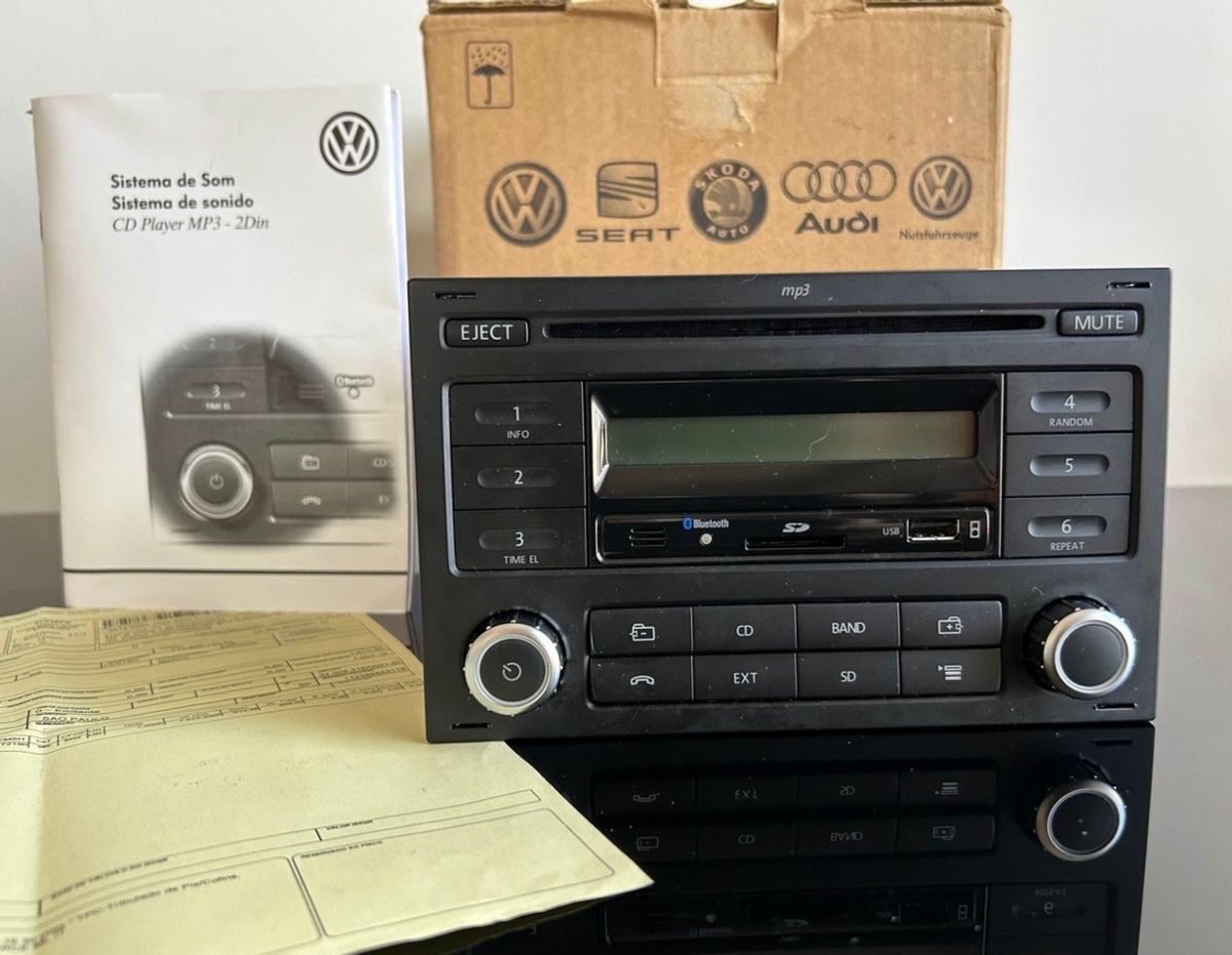 Rádio Cd Rd5 2din Usb Bluetooth Original > Vw Golf Polo Bora | Item ...