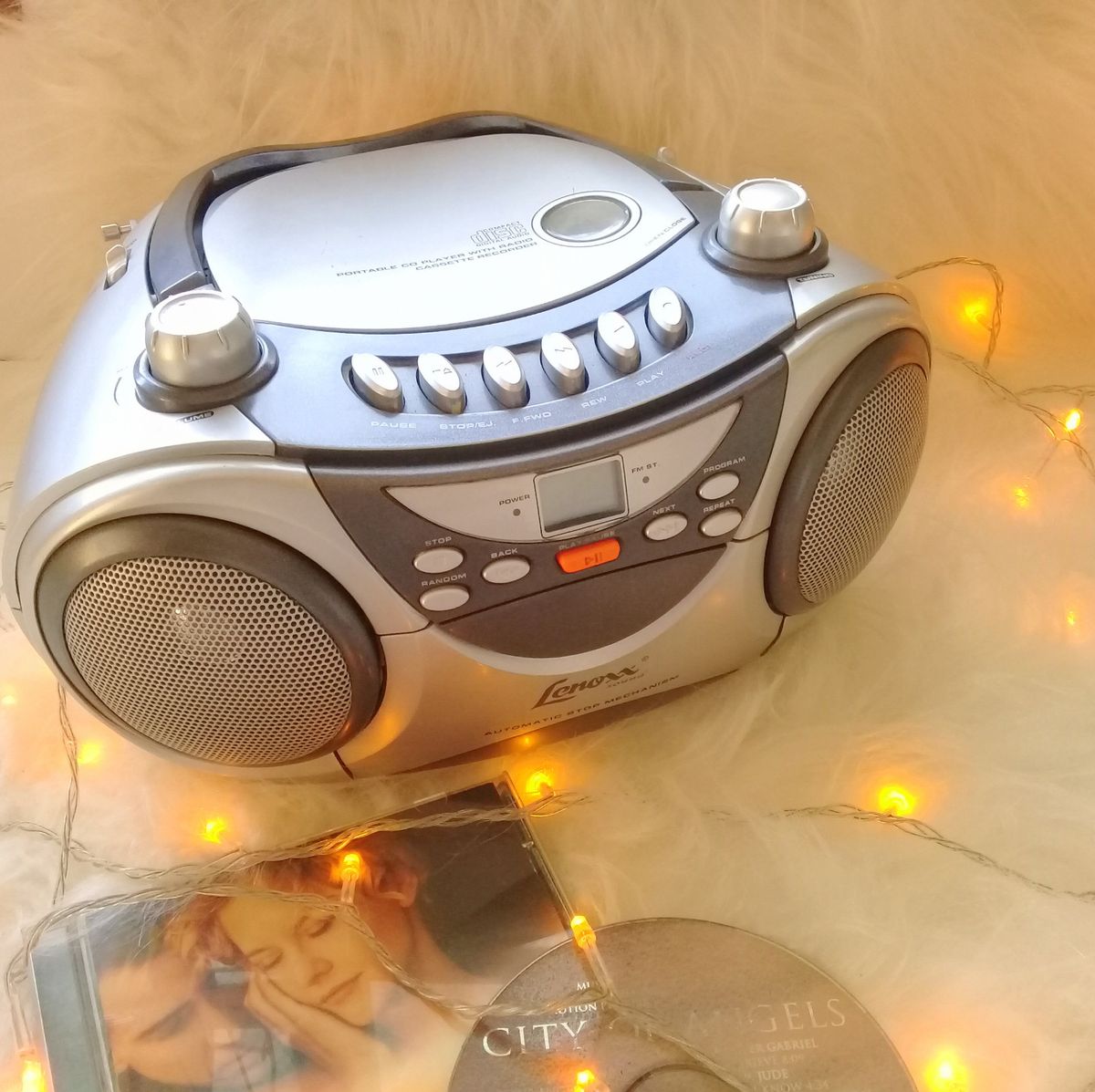 Rádio Gravador Am/fm Stereo Cd Player Portátil Lennox | Produto Vintage e Retro Lennox Usado ...