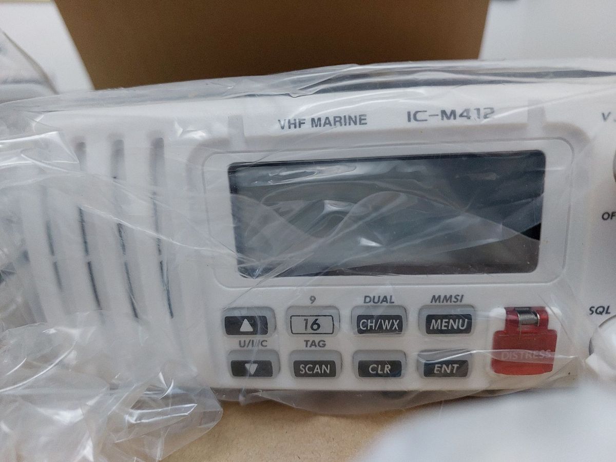Rádio Marítimo Branco Marca Icom Modelo Ic - M412 | Item Info & Eletro Icom Nunca Usado 84061921 ...