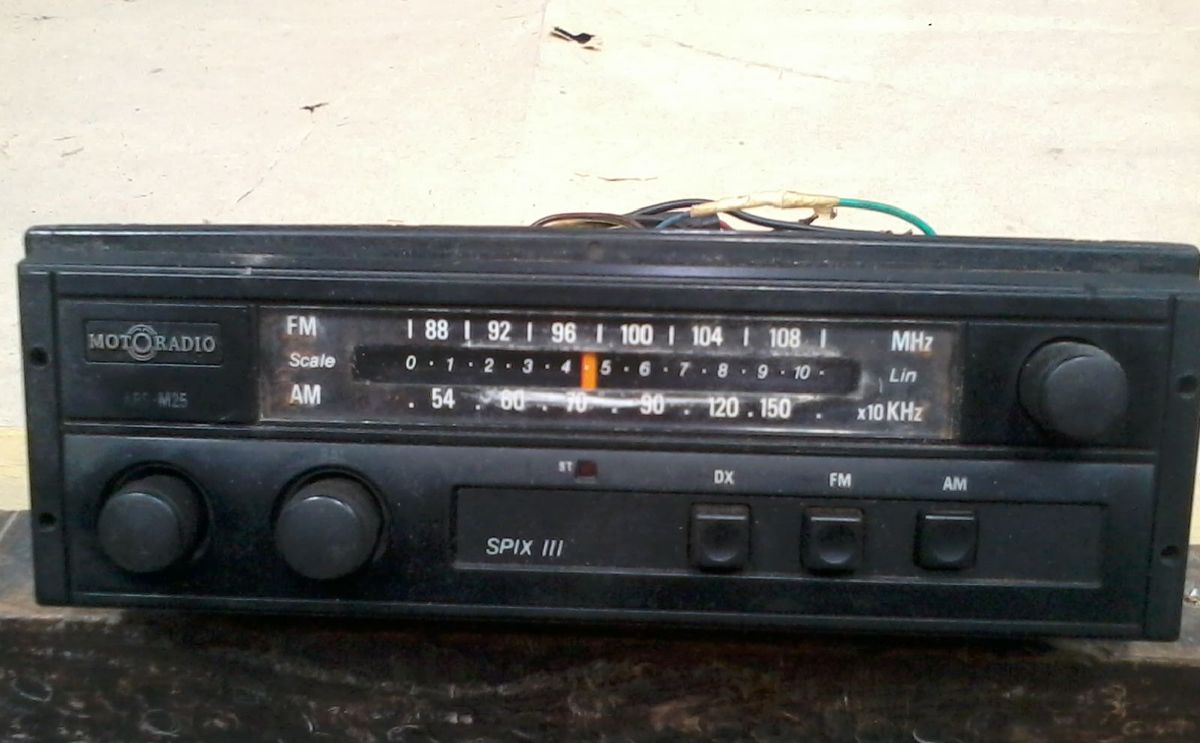 Rádio para Autos Antigos - Motoradio Spix Iii Am/fm | Carro Motoradio ...