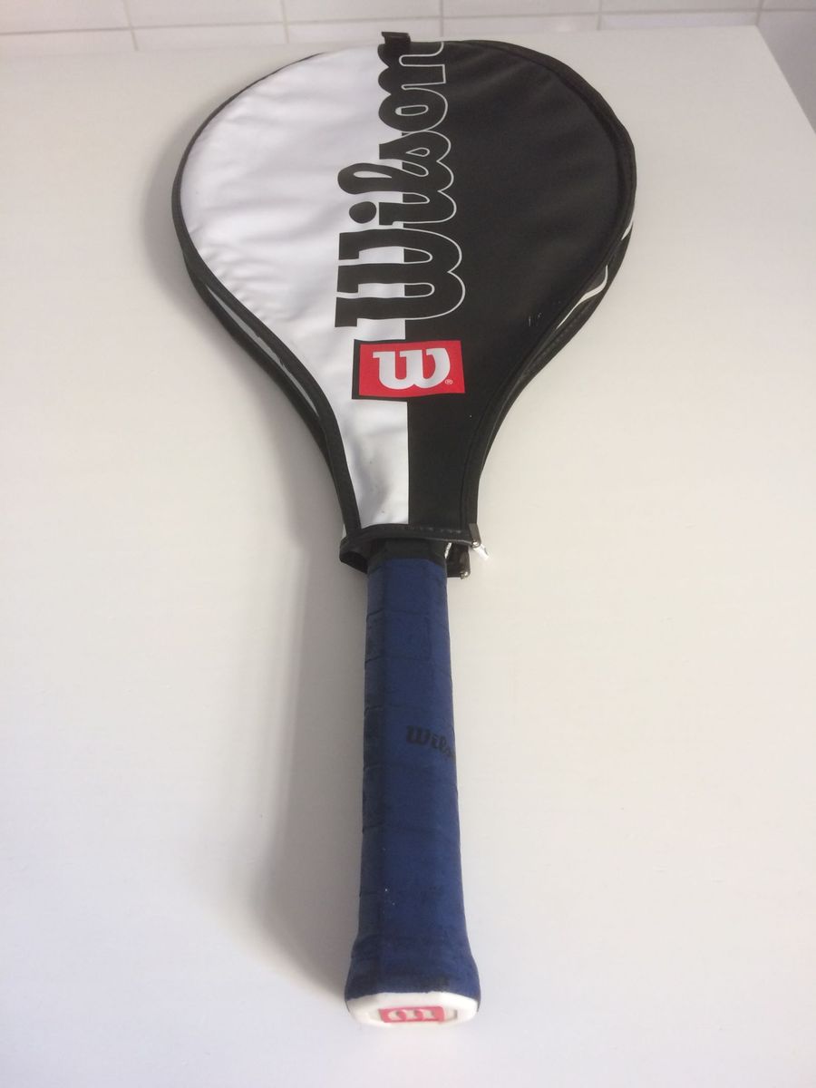 Raquete de Tênis. Wilson. Soft Shock 3. Fusion. Titanium. L 4 ( 4 1/2 ...