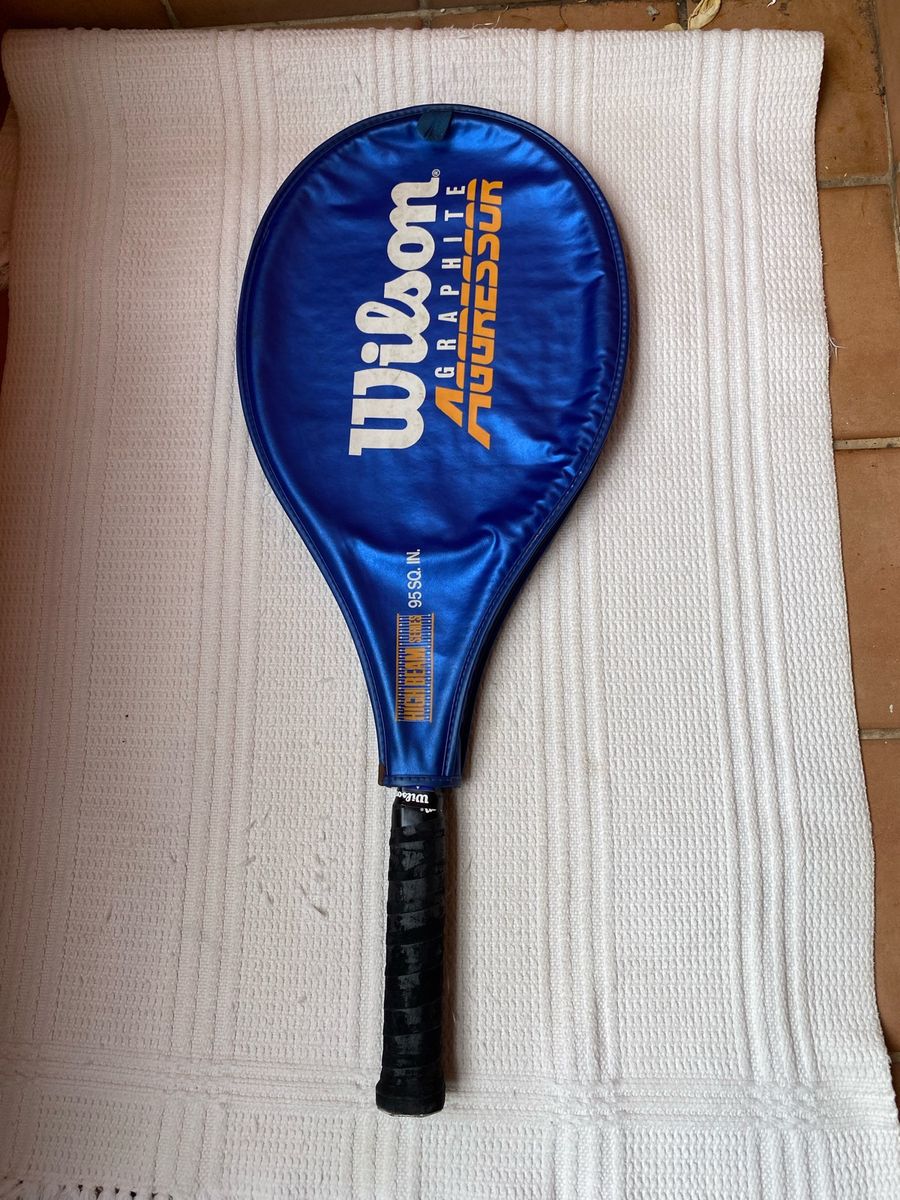 Raquete Wilson 95 Graphite Aggressor Azul Royal | Item p/ Esporte e ...