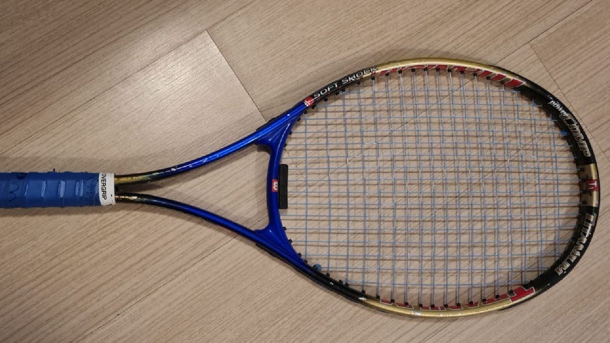 Raquete Wilson Powercomp Titanium Soft Shock L3 4 3/8 | Item p/ Esporte ...