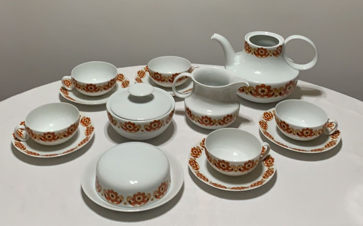 Raridade Jogo de Chá de Porcelana Mon Chéri Renner | Móvel de Cozinha ...