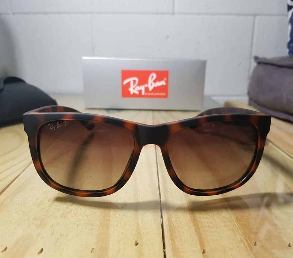 Ray-ban Justin Rb4165 Tartaruga Marrom Masculino Óculos de Sol | Óculos ...