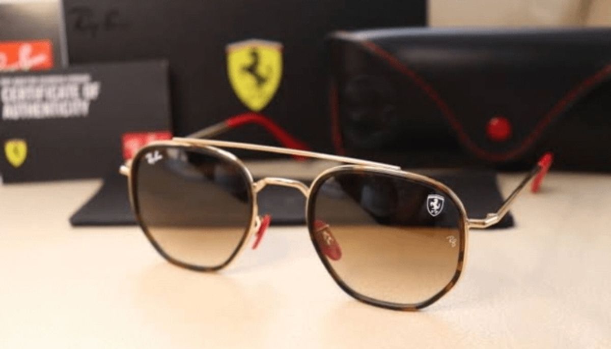 Ray Ban Rb3748m Scuderia Ferrari Collection Óculos de Sol Masculino ...