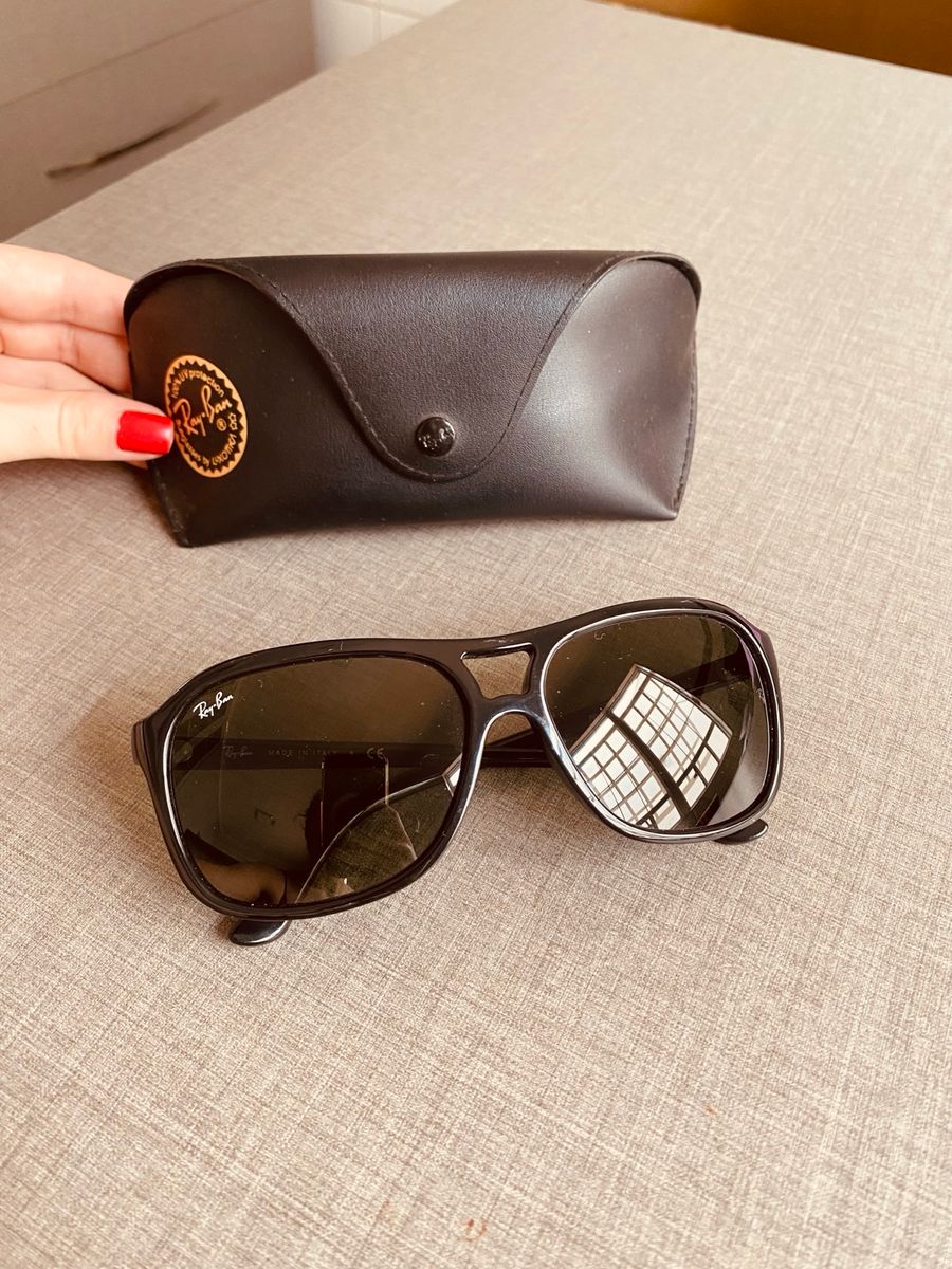 Rayban Masculino Armação Preta 4128 | Óculos Feminino Ray Ban Usado ...