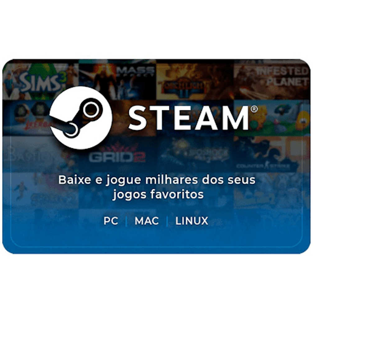 Recarga Steam R$ 10,80 + Brinde | Jogo de Computador Steam Nunca Usado 75970456 | enjoei