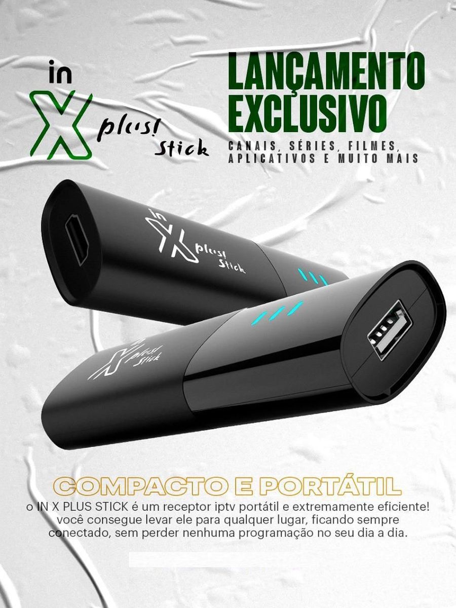 Receptor In X Plus Stick | TV e Display X Plus Nunca Usado 70583612 ...