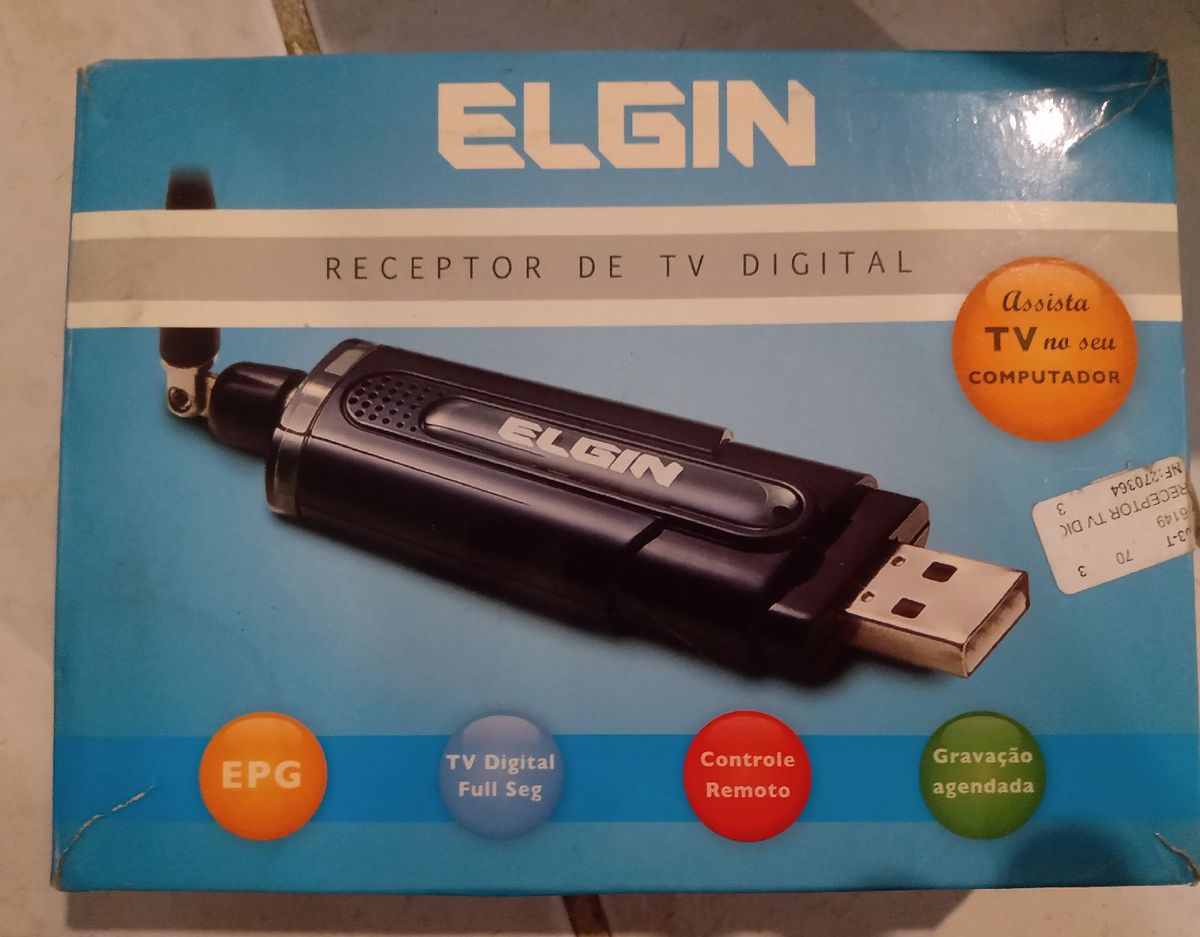 Receptor Tv Digital Elgin para Computador | TV e Display Elgin Usado ...