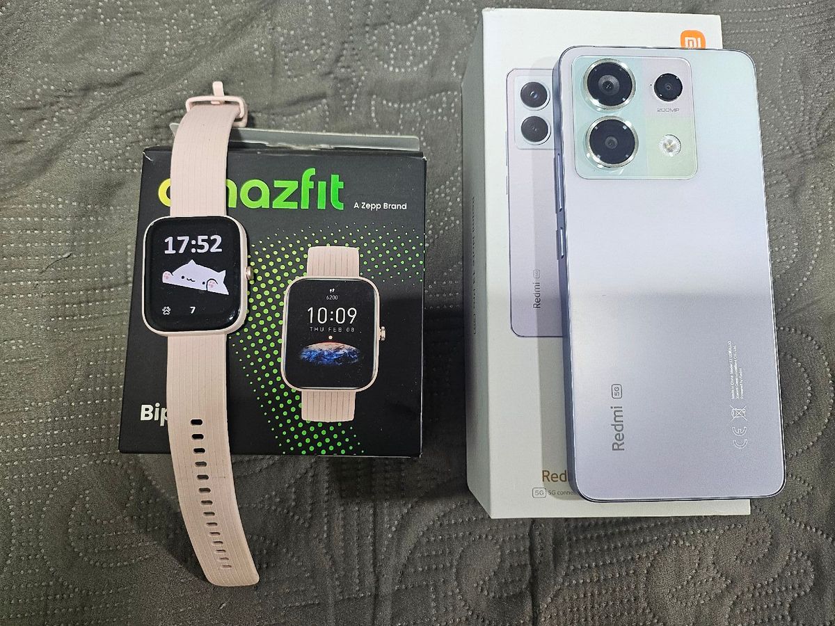 Redmi Note 13 Pro 256 Gb Lilás e Smart Watch Bip 3 Rosa | Celular ...
