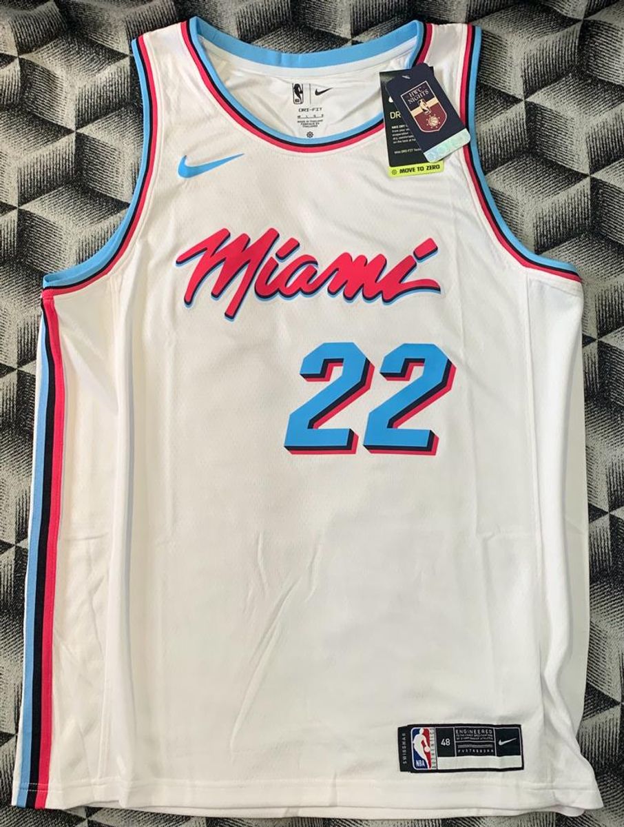 Regata Nba Nike Miami Heat Jimmy Butler 100% Original | Camisa ...