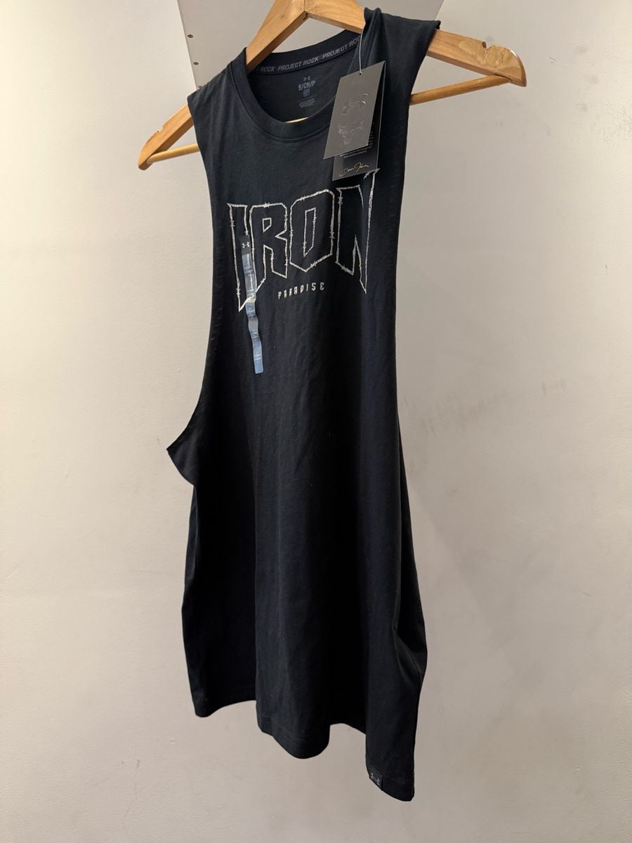 Regata Under Armour Project Rock Preta | Camisa Masculina Under Armour ...