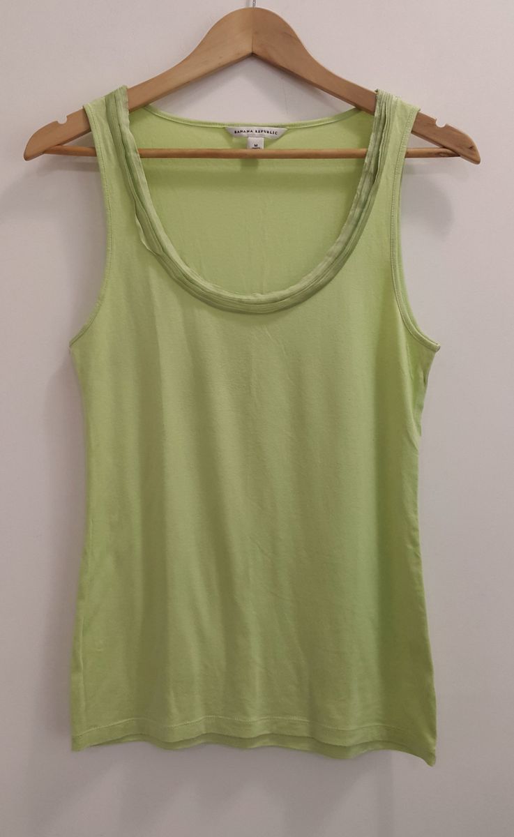 Regata Verde Limão Claro | Blusa Feminina Banana Republic Usado ...
