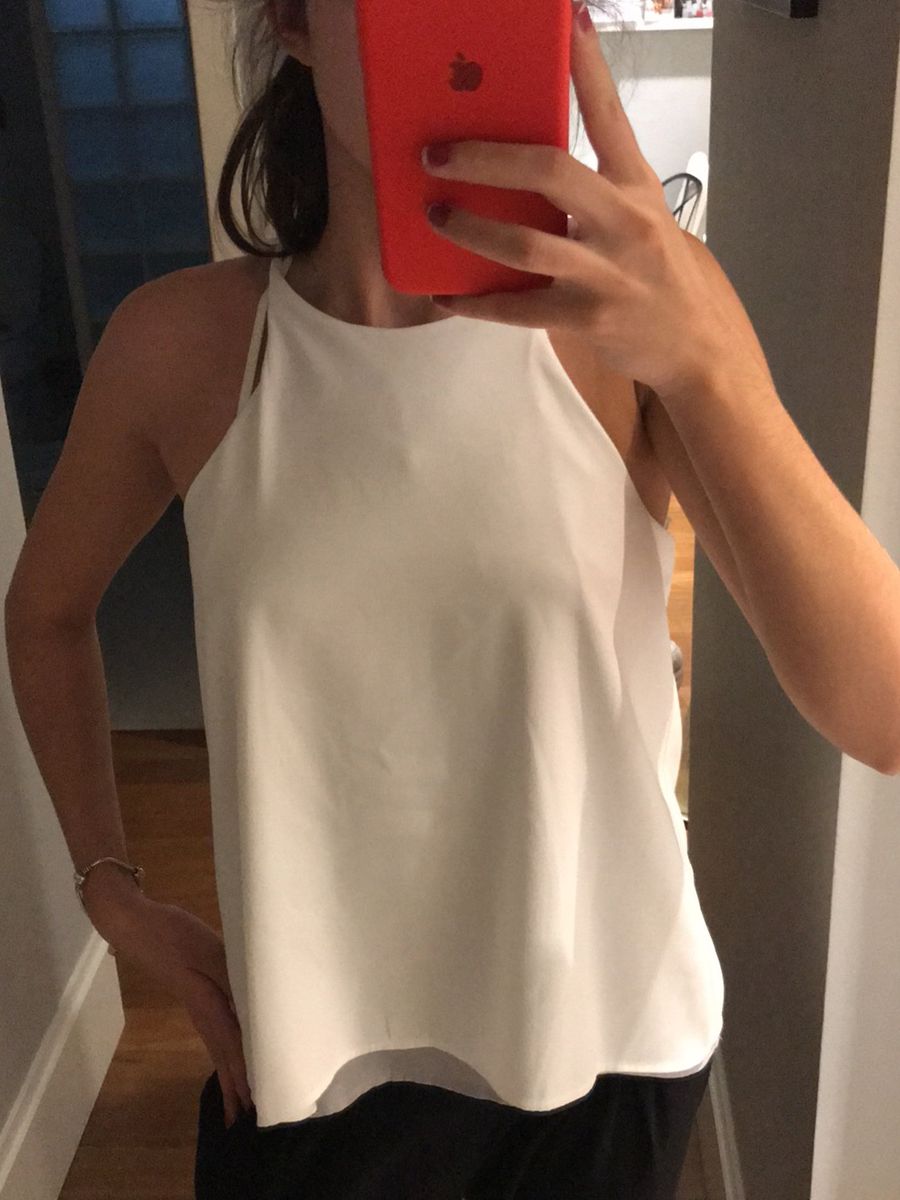 Regatinha Nadadora Branca | Blusa Feminina Zara Usado 52111823 | enjoei