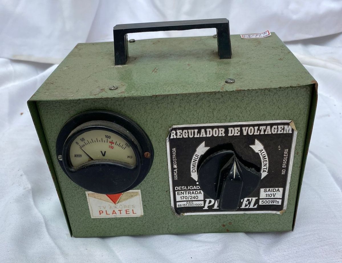 Regulador de Voltagem Antigo | Item Info & Eletro Platel Usado 86544786 ...