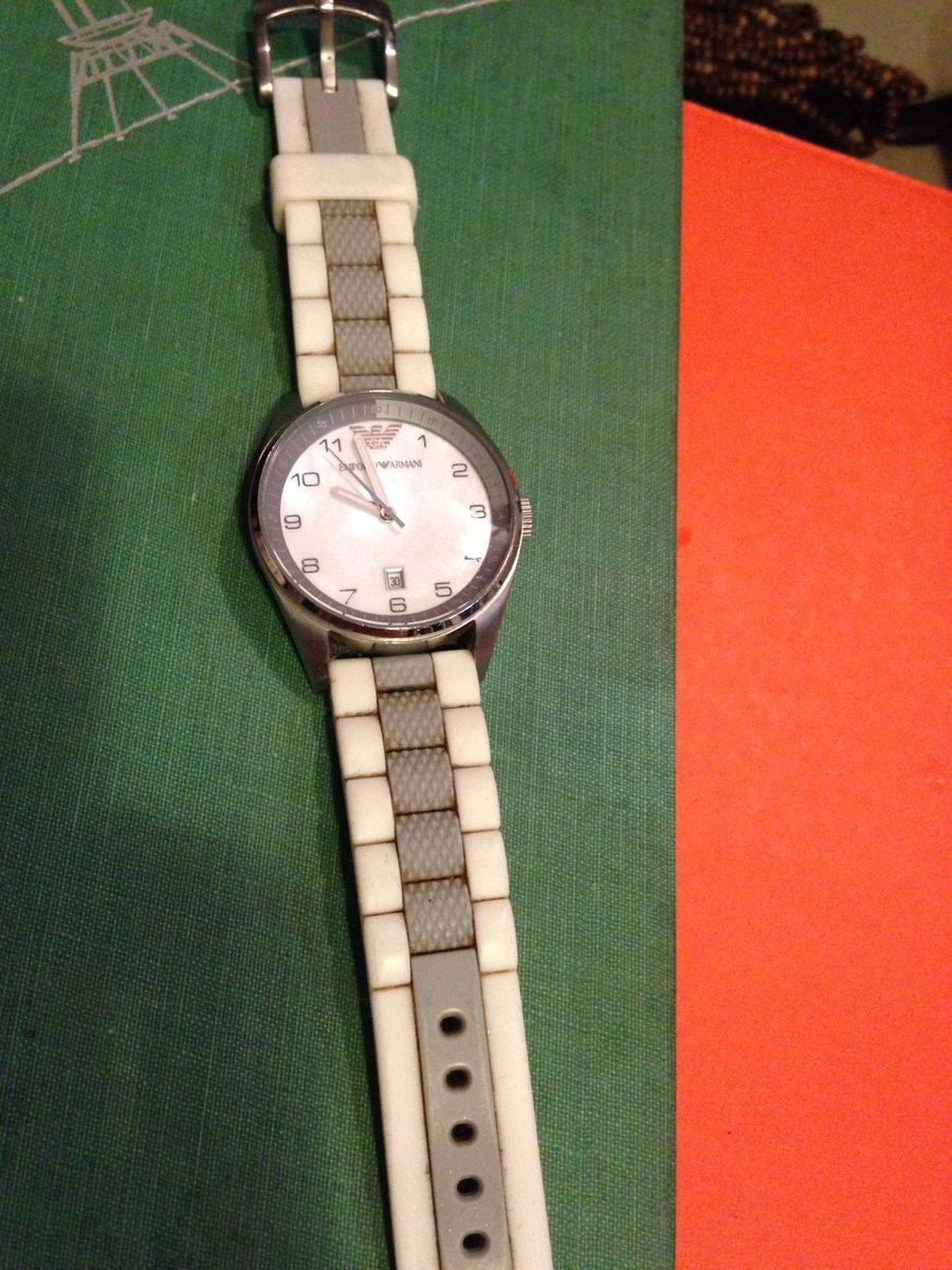 Relógio Branco Armani | Relógio Feminino Empório Armani Usado 2404367 ...