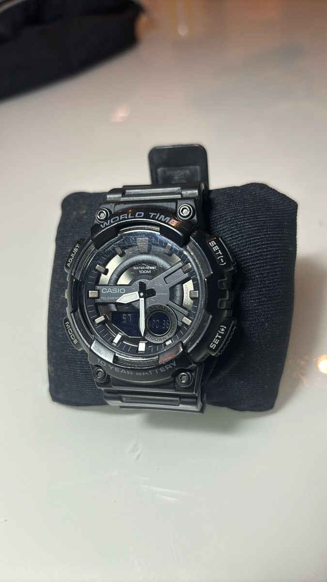 Relógio Casio Aeq-110 Preto | Relógio Masculino Casio Usado 117974615 ...