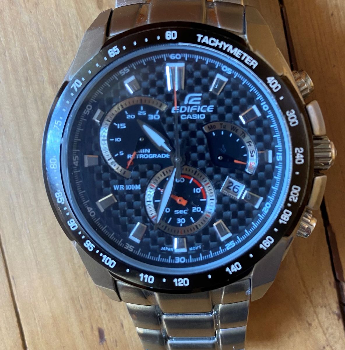 Relógio Casio Edifice Cronógrafo 521 | Relógio Masculino Casio Usado ...
