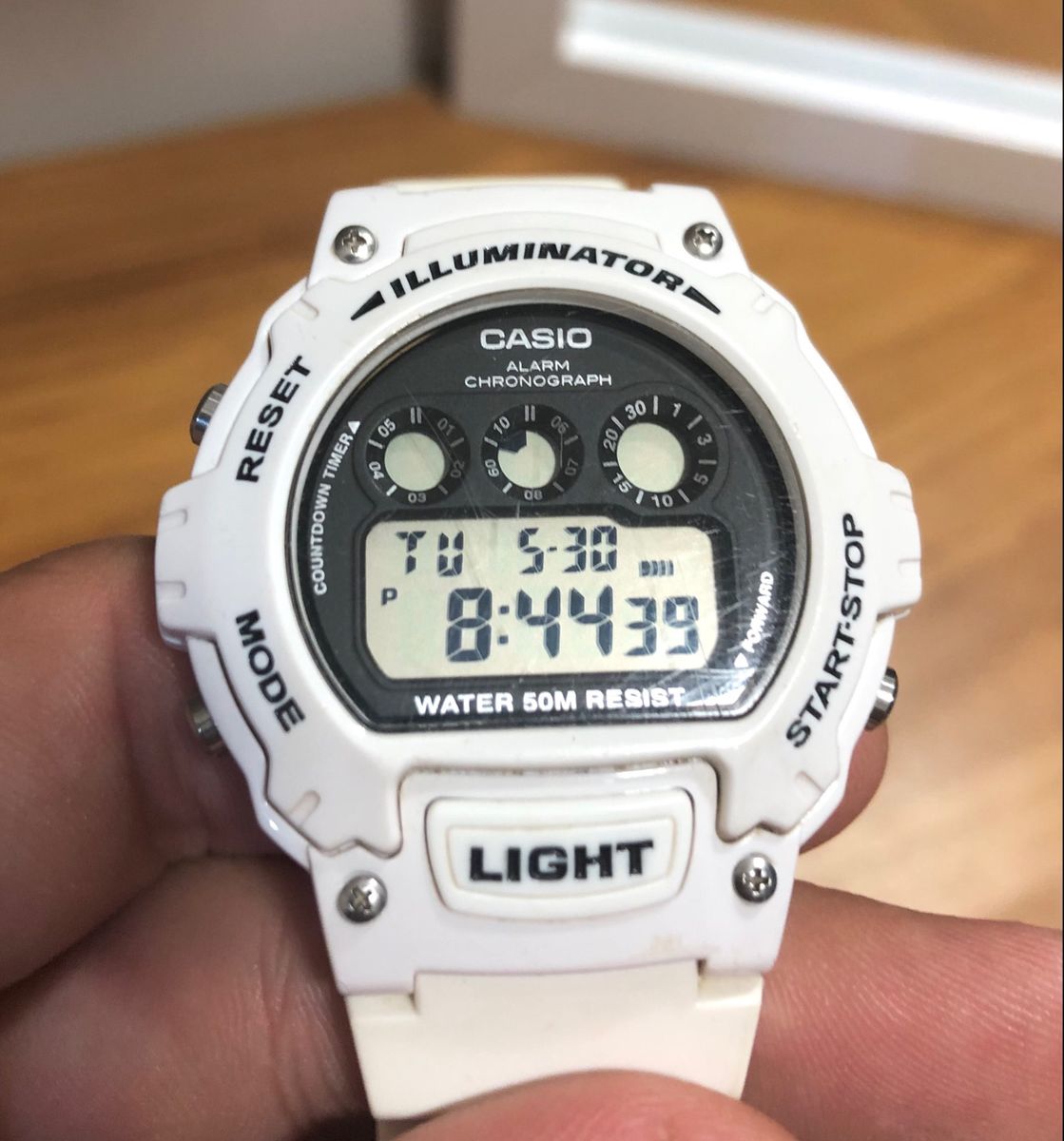 Relógio Casio, Estilo G-shock, Branco | Relógio Masculino Casio Usado ...