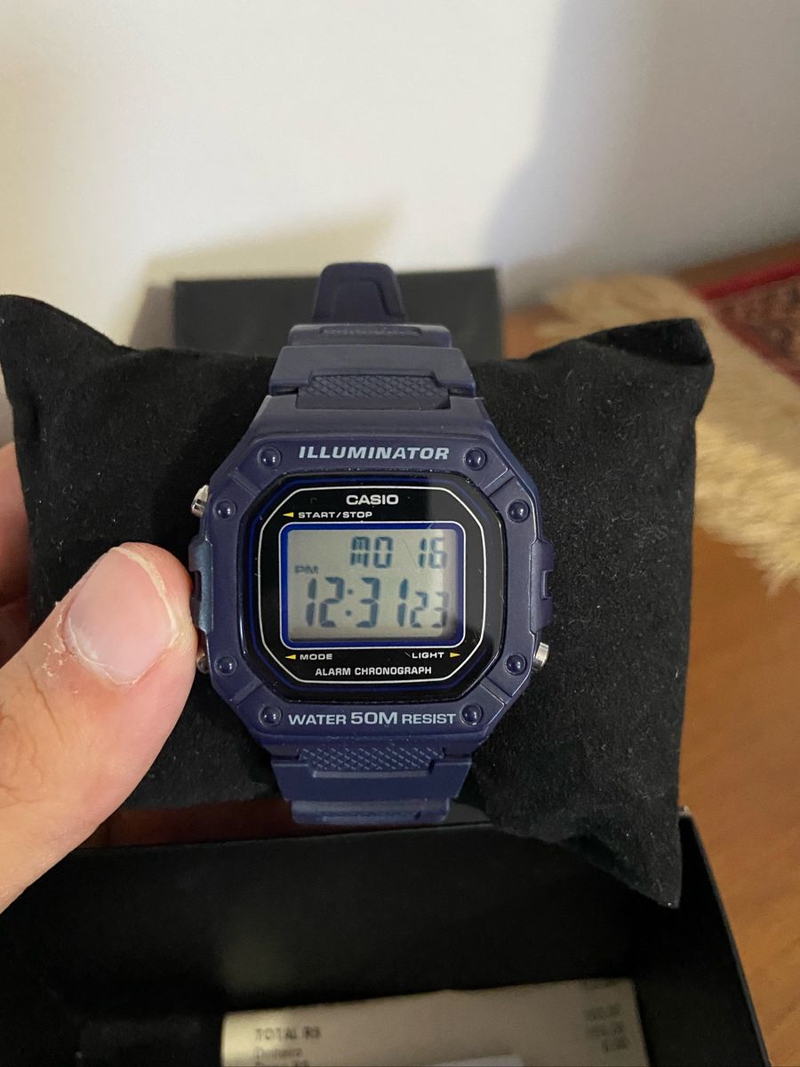 Relógio Casio Illuminator Azul | Produto Masculino Casio Usado 70995465 ...