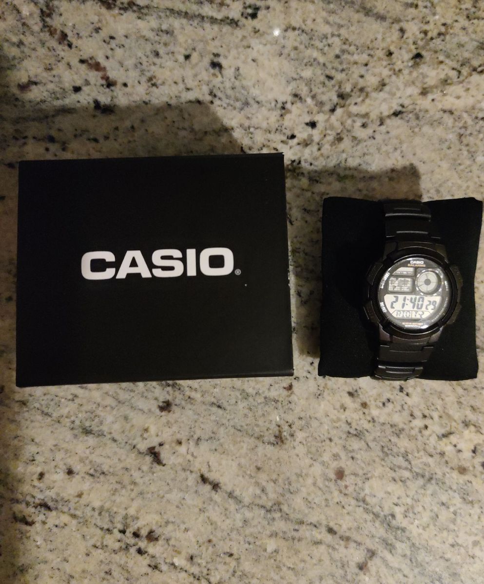 Relógio Casio Illuminator World Time Ae-1000w | Relógio Masculino Casio ...