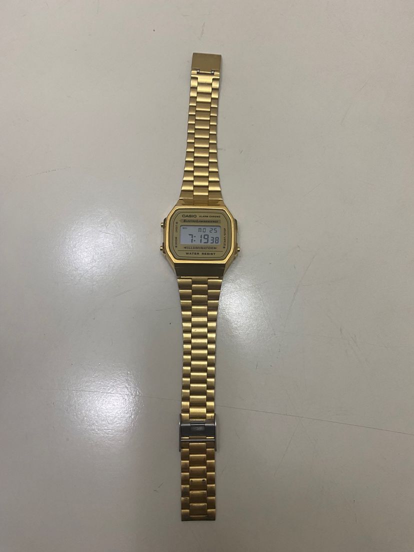 Relógio Casio Vintage Dourado 3298 A168 | Relógio Feminino Casio Usado ...