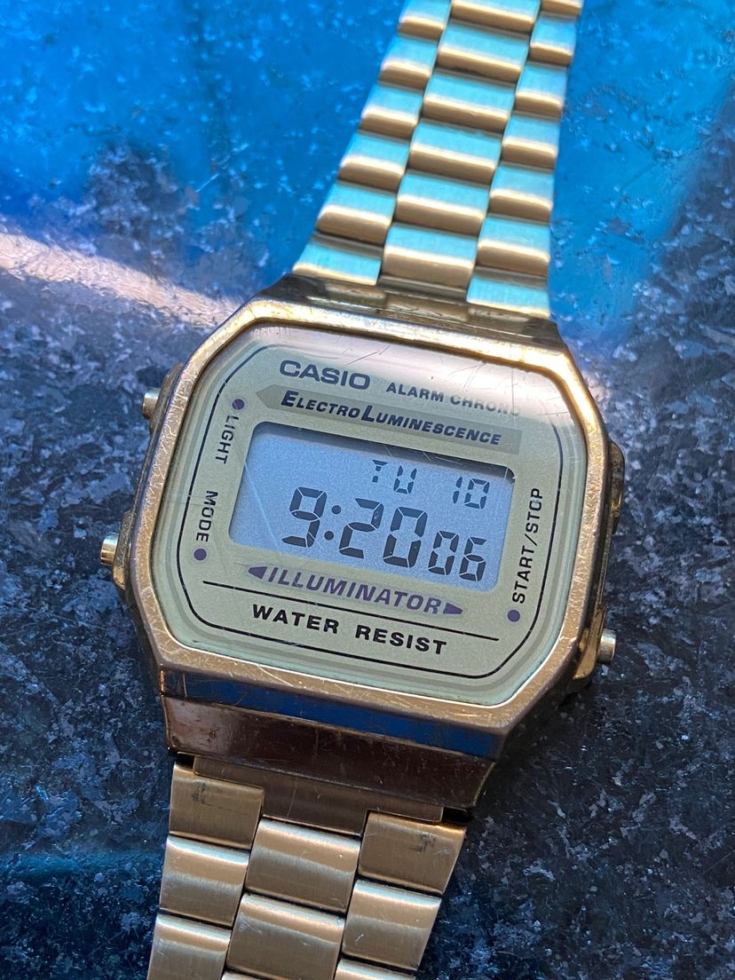Relógio Casio Vintage Dourado Original | Relógio Feminino Casio Usado ...