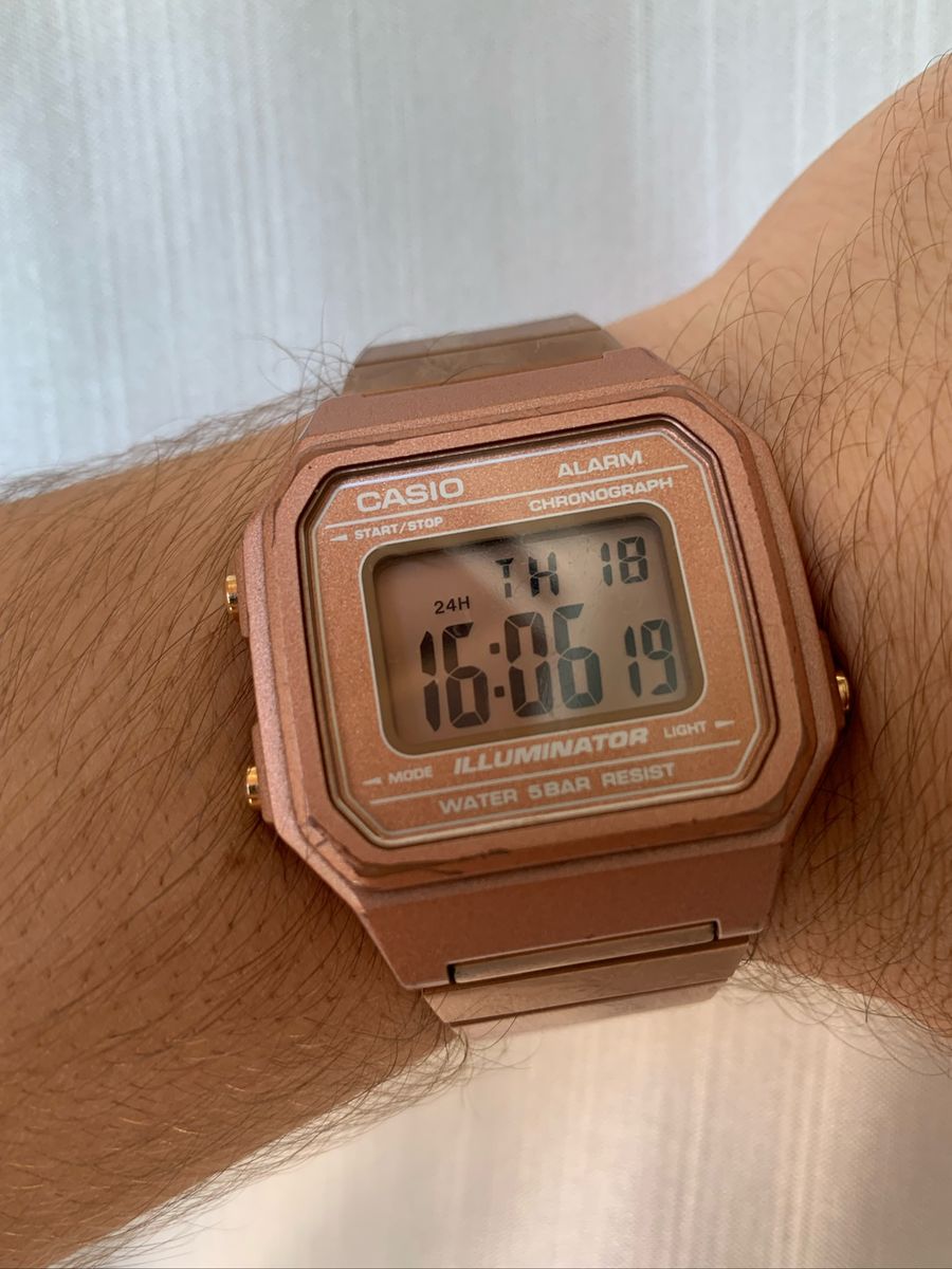 Relógio Casio Vintage Rose Original | Relógio Masculino Casio Usado ...