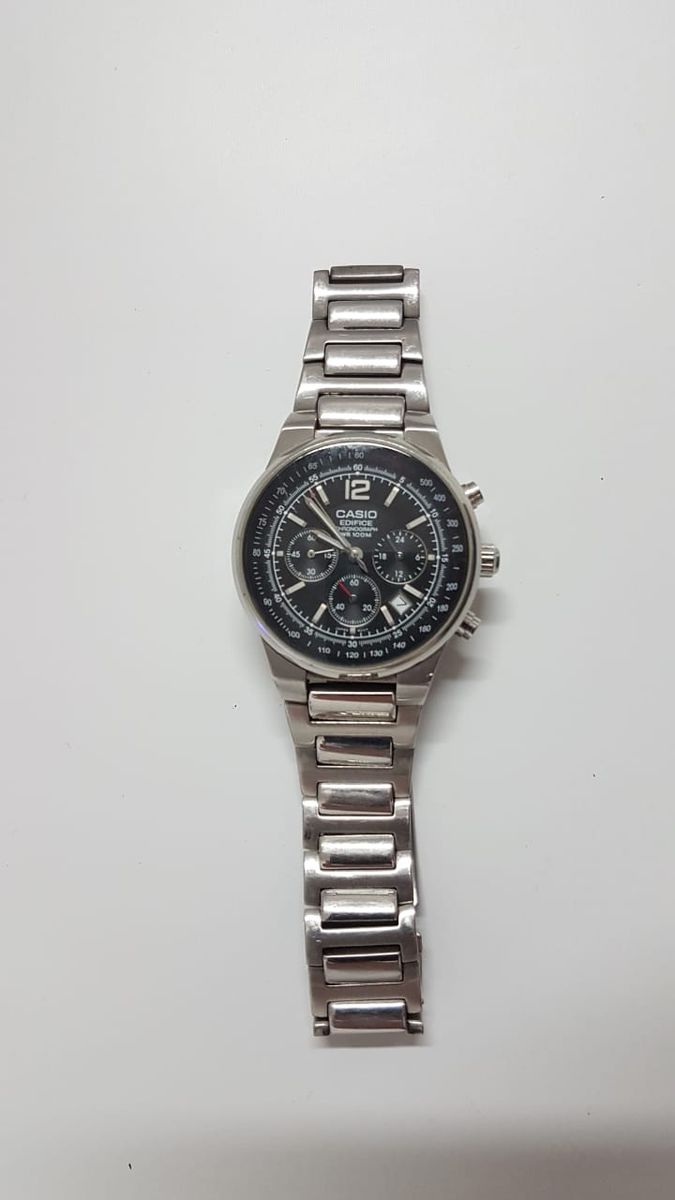 Relógio Cassio Edifice Ef-500 Contraste Azul Marinho e Grafite ...