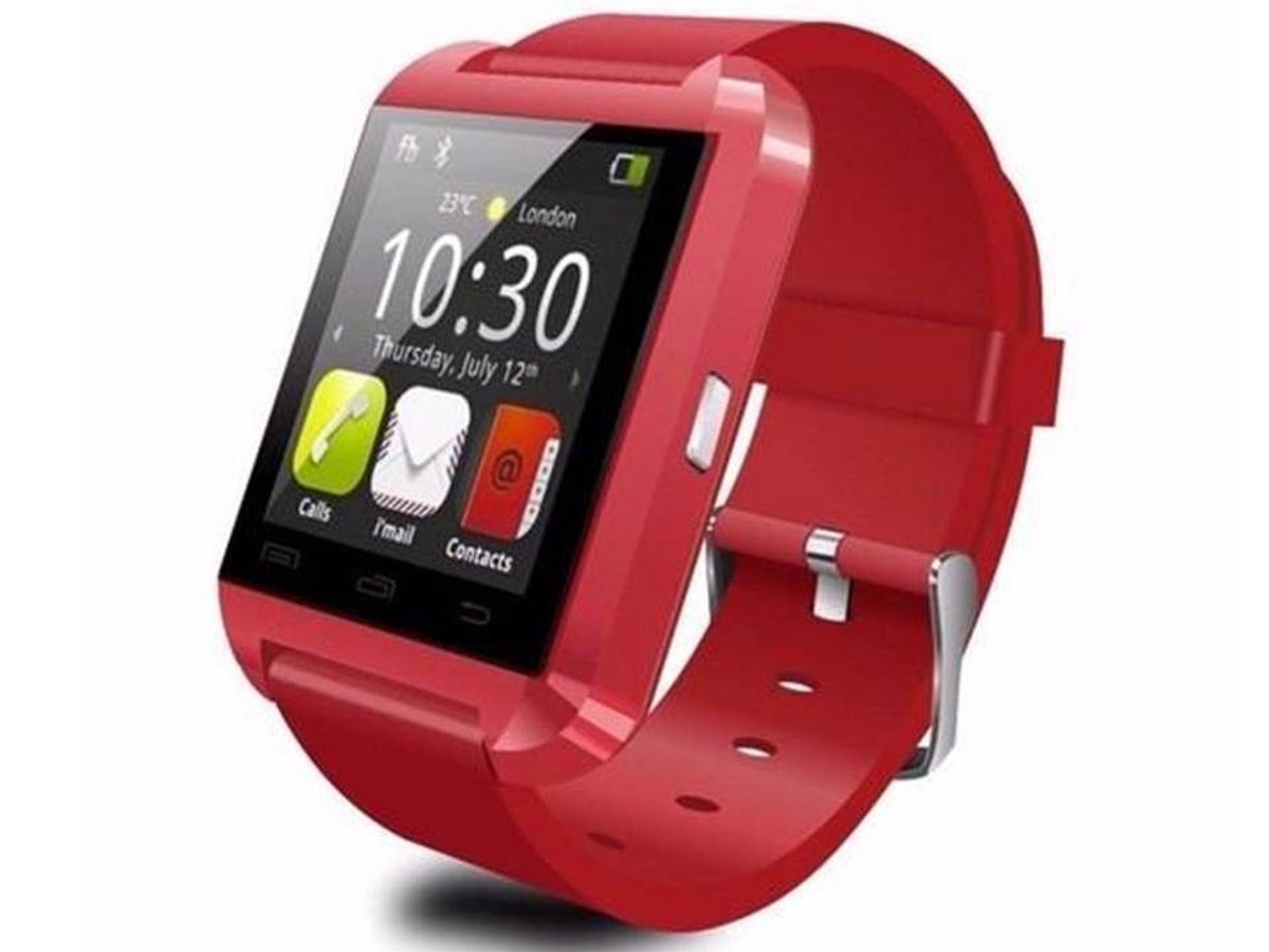 Relógio Celular Inteligente Smartwatch U8 Vermelho Bluetooth | Relógio Masculino Gocell Nunca ...