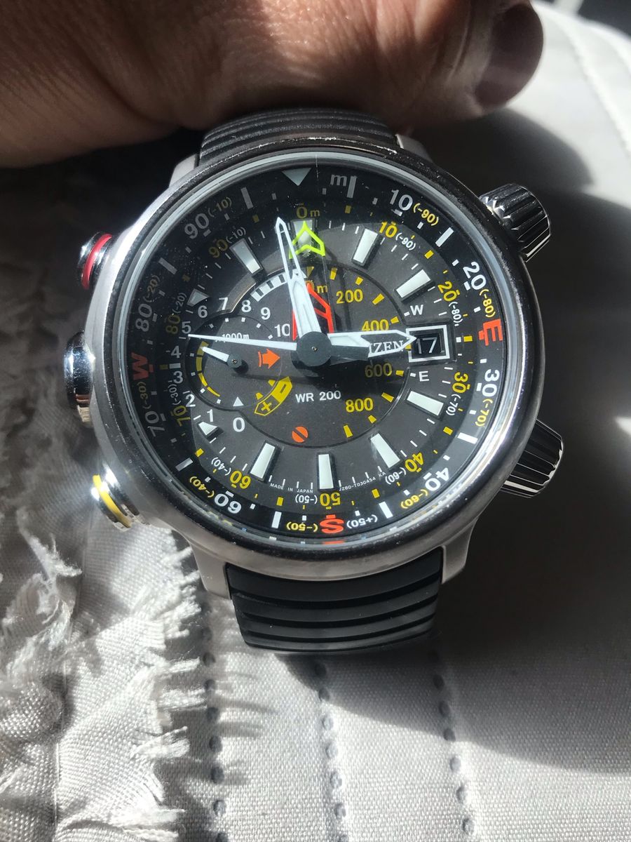 Relógio Citizen Eco-drive Altichron Promaster Titanium Tz30357y Bn4021 ...
