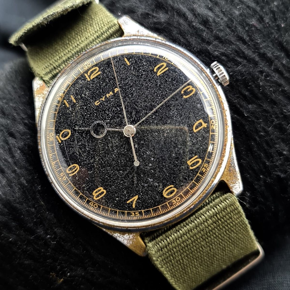 Relogio Cyma Militar - Epoca da Guerra - Original | Relógio Masculino ...