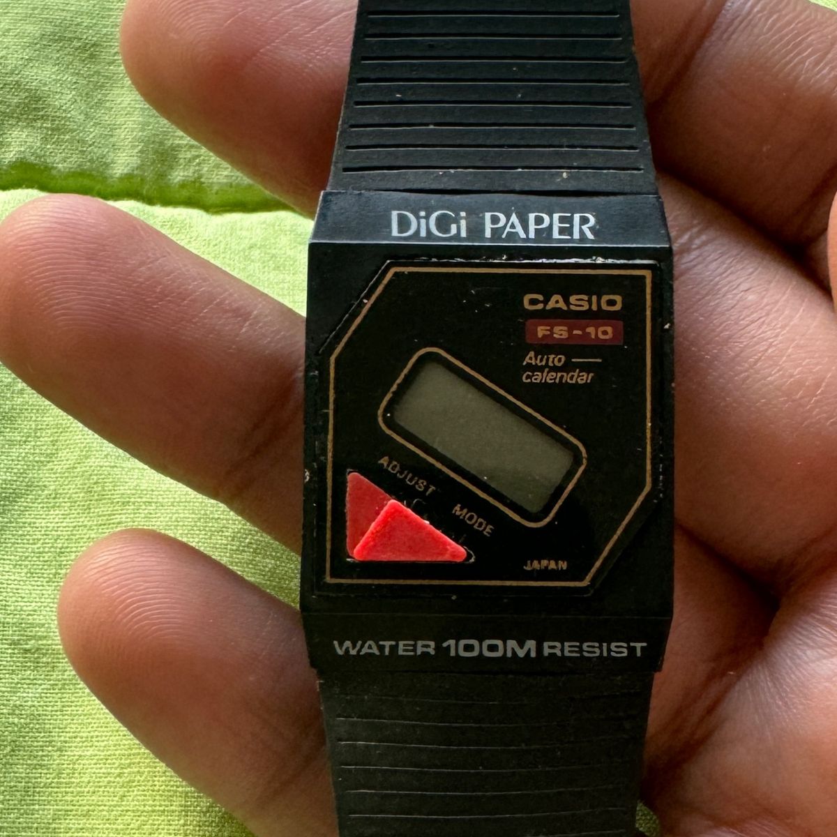 Relógio Digital Casio Fs-10 | Relógio Masculino Casio Usado 107235506 ...