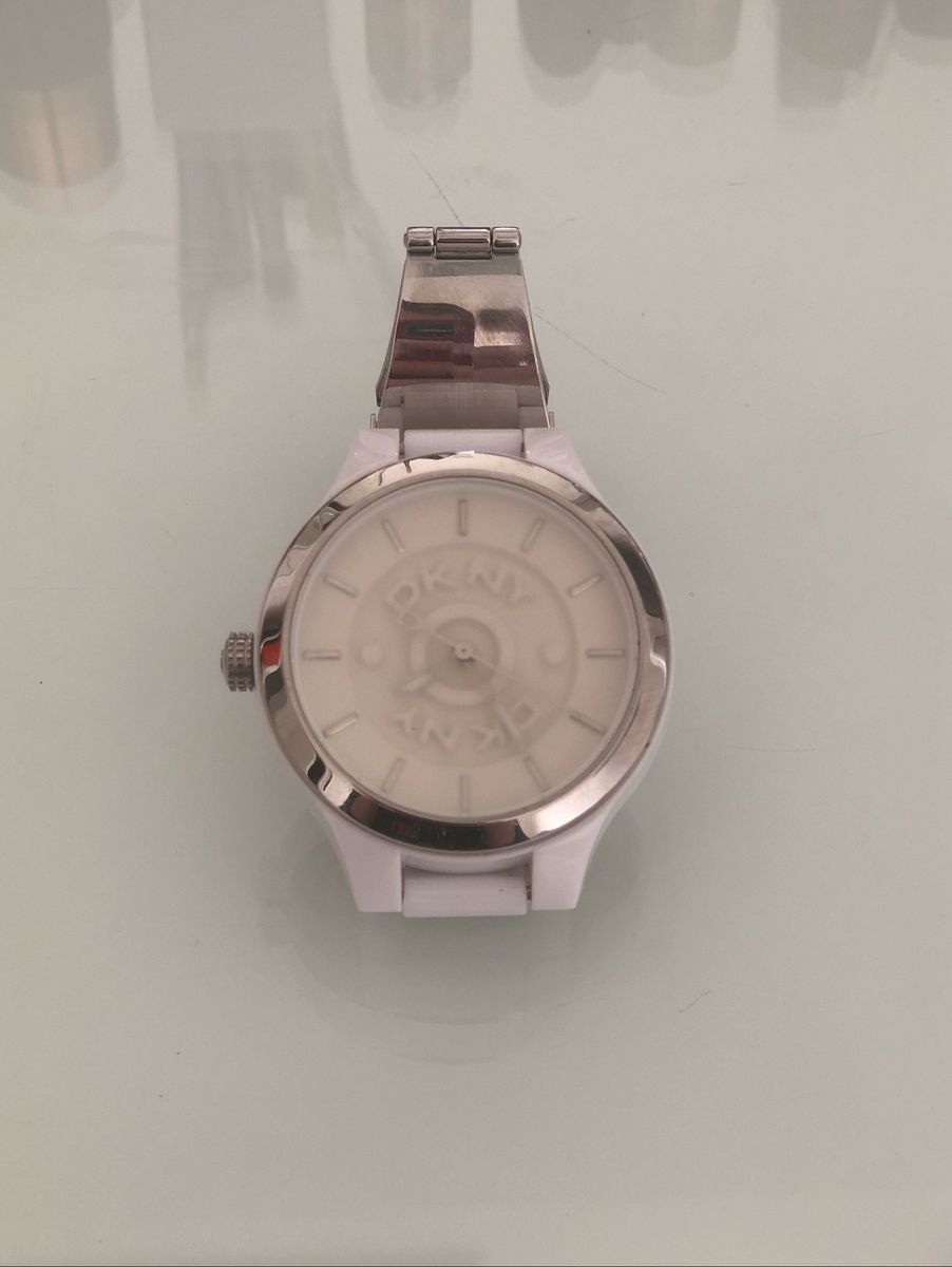 Relógio Dkny Original Branco | Relógio Feminino Dkny Usado 63495188 | enjoei
