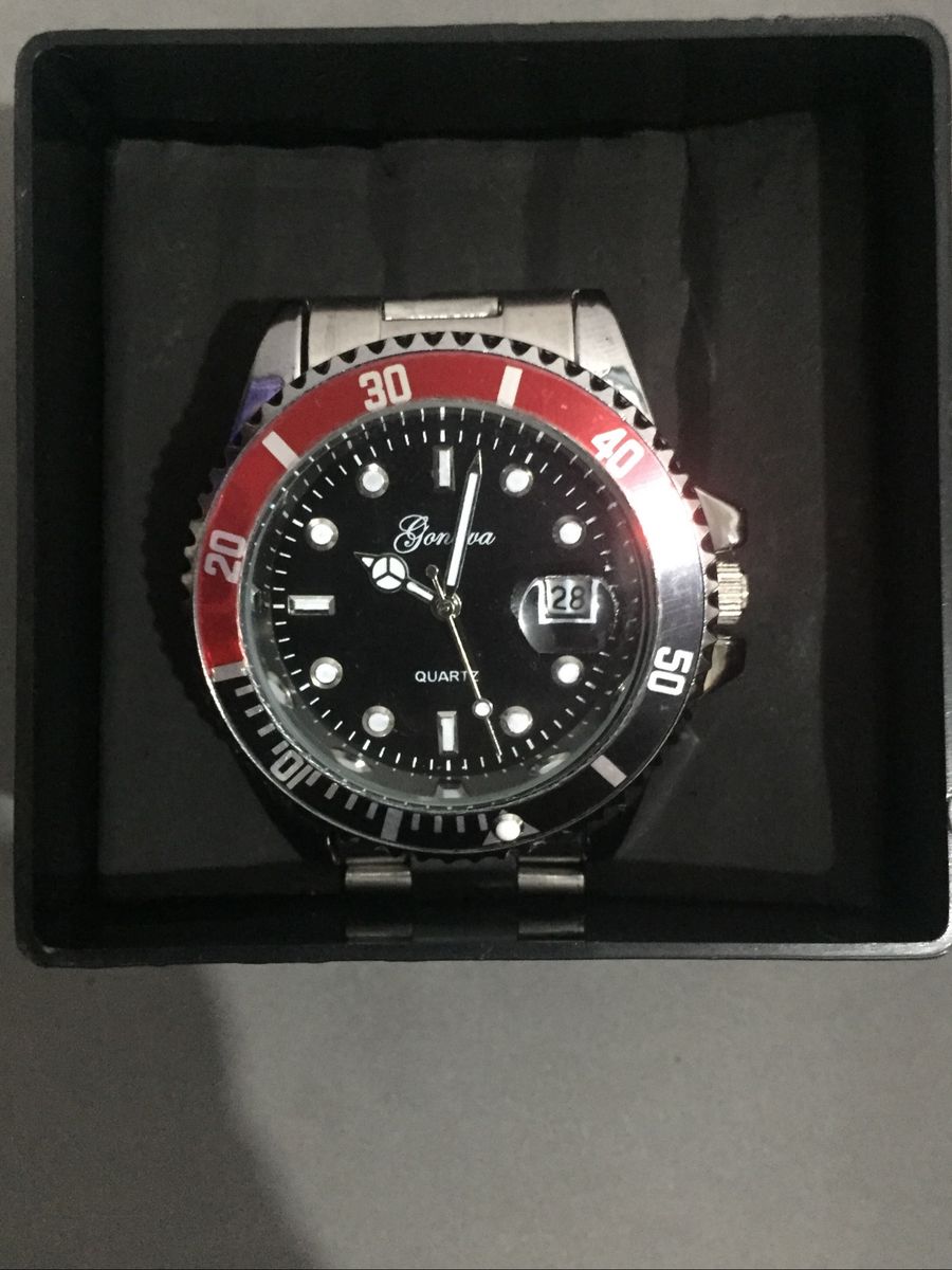 Relogio em Aço e Pulseira em Aço | Relógio Masculino Gonewa Nunca Usado ...