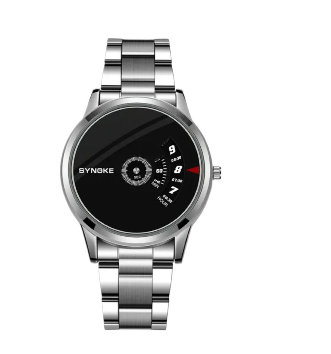 Relógio Esportivo Diferenciado Synoke Pulseira Prateado | Relógio ...