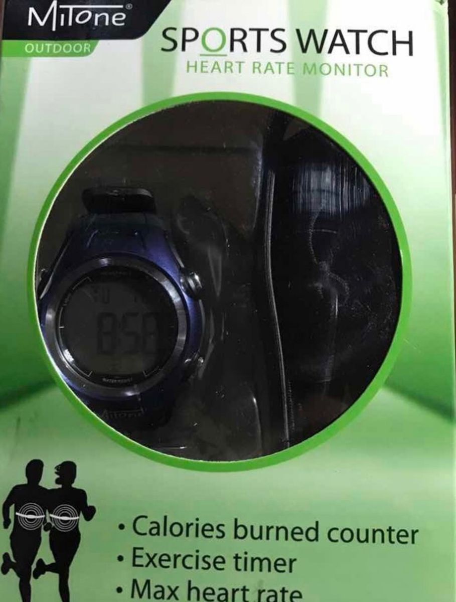 Relógio Esportivo Monitor Frequência Cardíaca Mitone | Relógio ...