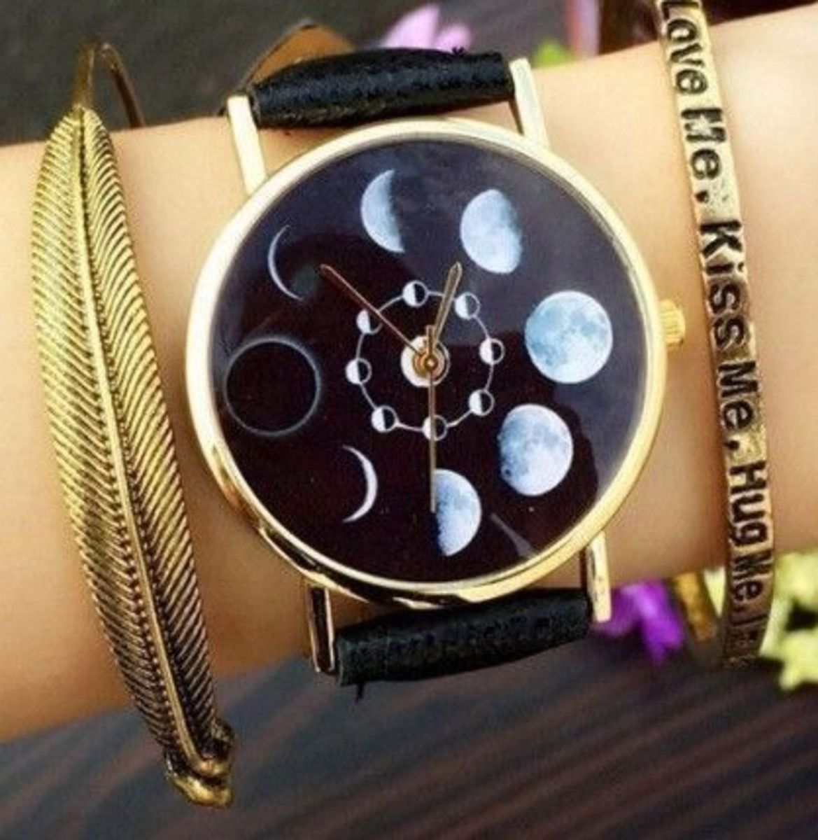 Relógio Fases da Lua | Relógio Feminino Nunca Usado 21634138 | enjoei