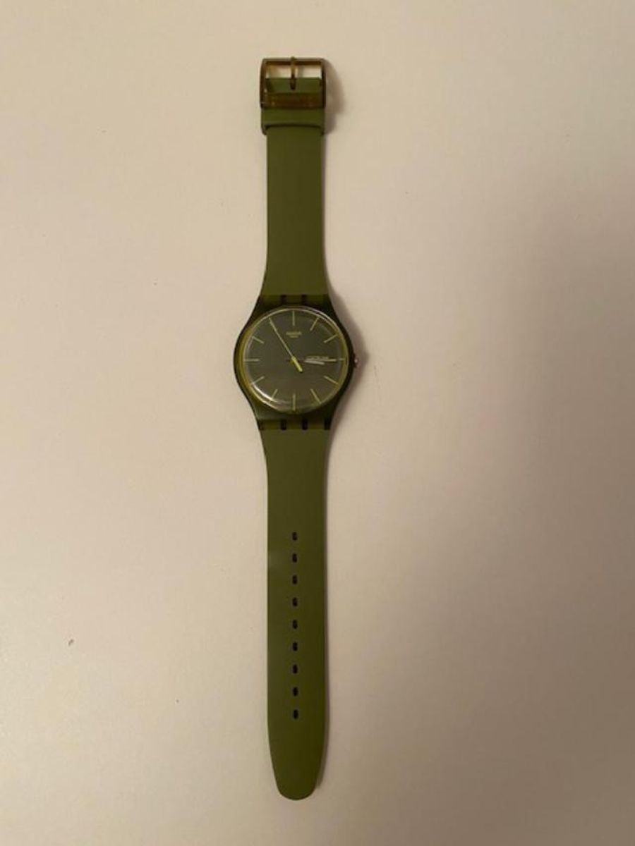 Relógio Feminino Marca Swatch Original, Linda Cor Verde | Relógio ...